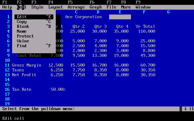 WinWorld: Lotus Works 1.0