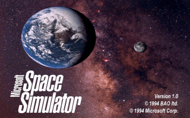 WinWorld: Microsoft Space Simulator 1.0