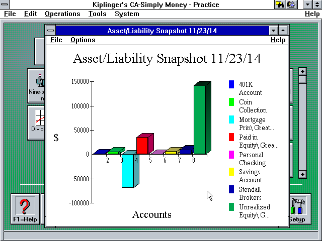 WinWorld: Kiplinger's CA-Simply Money 1.0 1.0