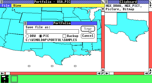 WinWorld: Micrografx Portfolio 1.0