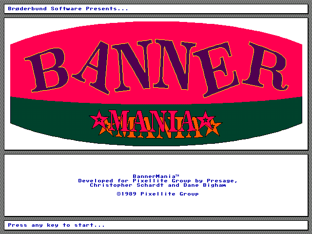WinWorld: BannerMania 1.0