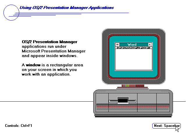 WinWorld: Microsoft Word 1.x (OS/2)