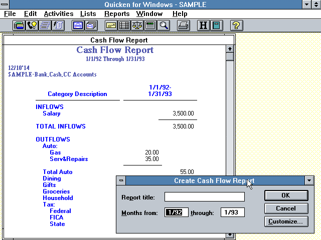WinWorld: Quicken 1.0 (Win)