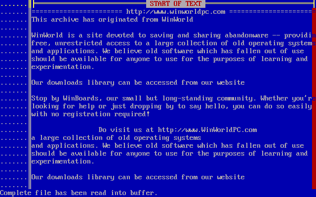 WinWorld: IBM Professional Editor 1.00