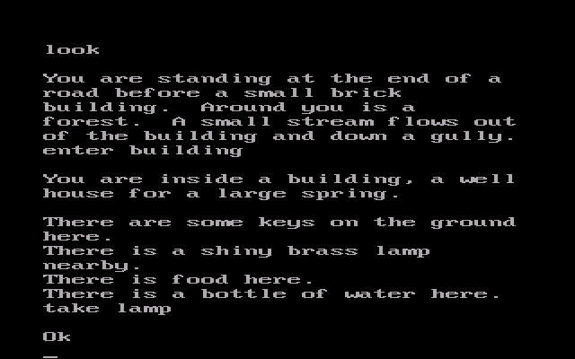 WinWorld: Microsoft Adventure 1.00