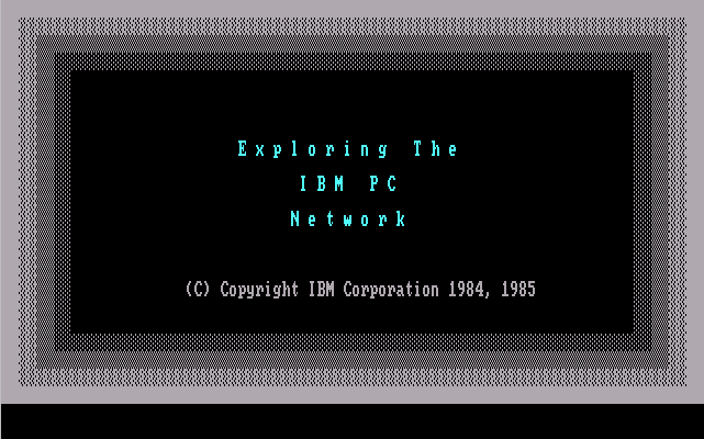 WinWorld: Exploring the IBM PC Network 1.00