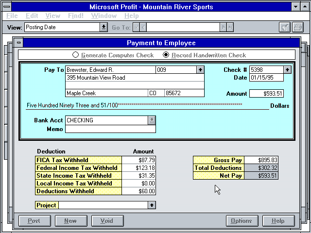 WinWorld: Microsoft Profit 1.0a