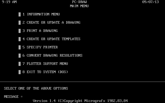 WinWorld: Micrografx PC-Draw 1.4