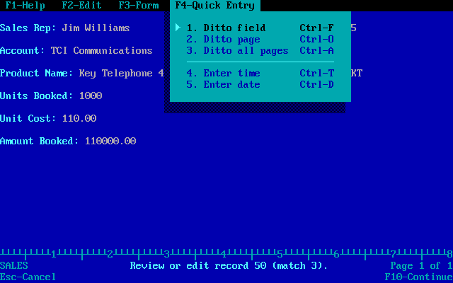 WinWorld: PFS Professional File 1.x