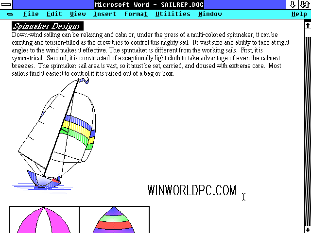 WinWorld: Microsoft Word 1.x (Windows)