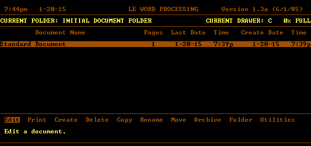 WinWorld: Leading Edge Word Processing 1.x