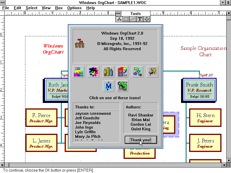 WinWorld: Micrografx Graphics Works 1.0