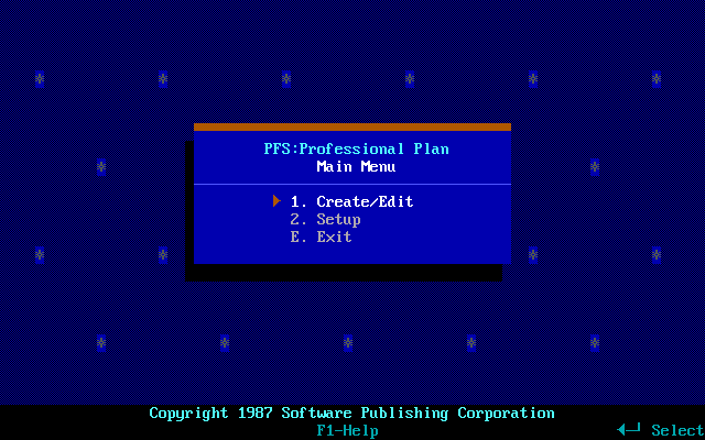 WinWorld: PFS Professional Plan 1.x
