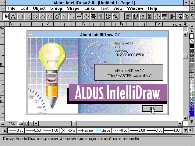 WinWorld: Aldus IntelliDraw 2.0