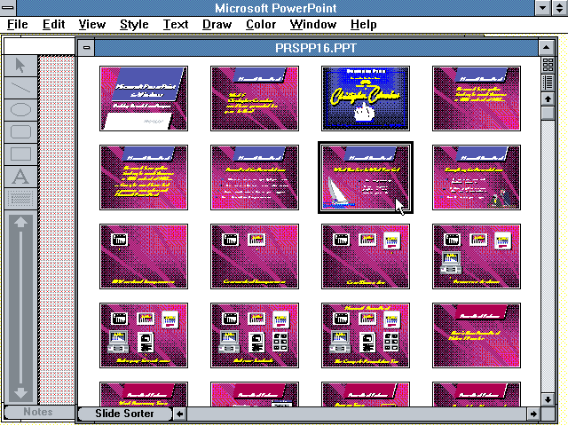 WinWorld: PowerPoint 2.0