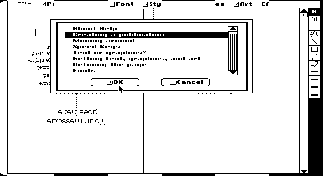 WinWorld: PFS First Publisher 2.0