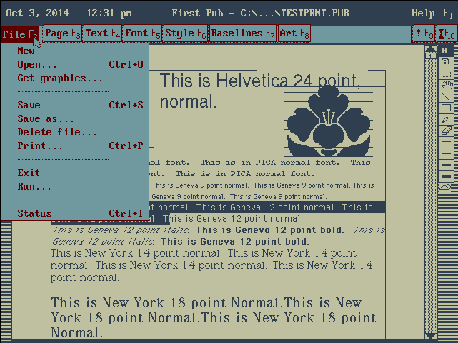 WinWorld: PFS First Publisher 2.01 for DeskMate