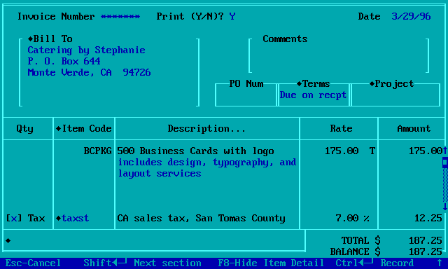 WinWorld: QuickBooks 2.x (DOS)