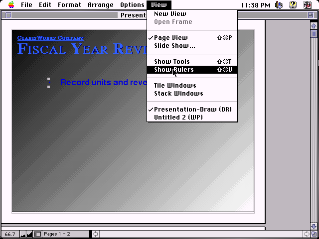 WinWorld: ClarisWorks 2.x