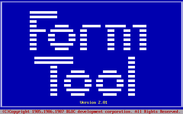 WinWorld: FormTool 2.x