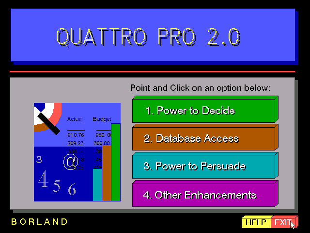 WinWorld: Quattro Pro 2.x