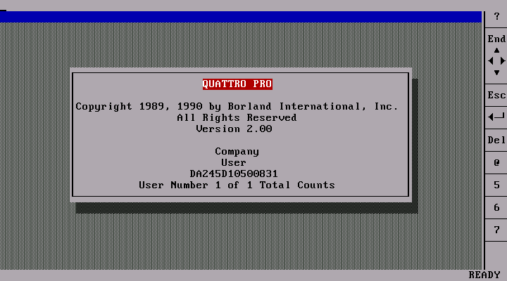 WinWorld: Quattro Pro 2.x
