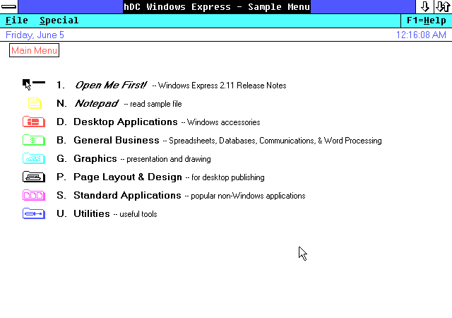WinWorld: hDC Windows Express 2.x