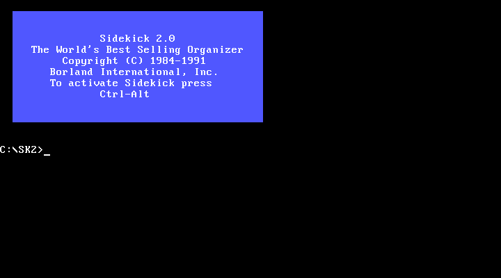 WinWorld: Sidekick 2.0