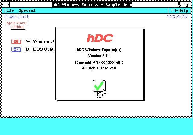 WinWorld: hDC Windows Express 2.x
