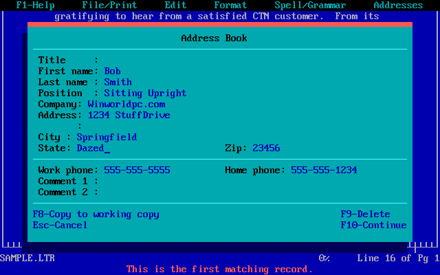 WinWorld: Professional Write 2.x