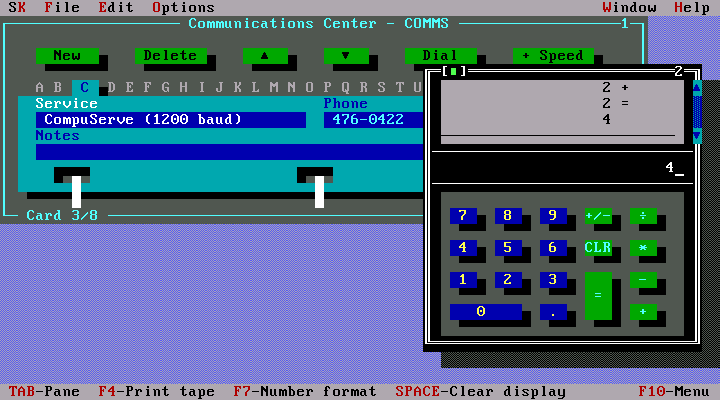 WinWorld: Sidekick 2.0