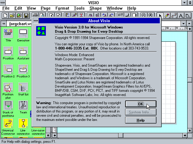 WinWorld: Visio 3.0
