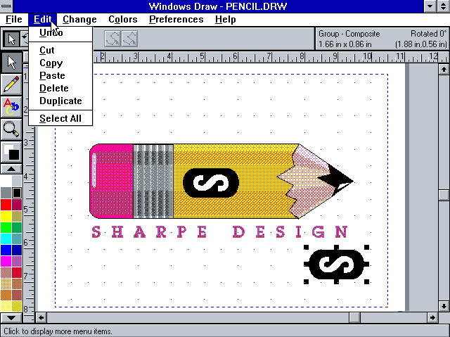 WinWorld: Micrografx Windows Draw 3.0