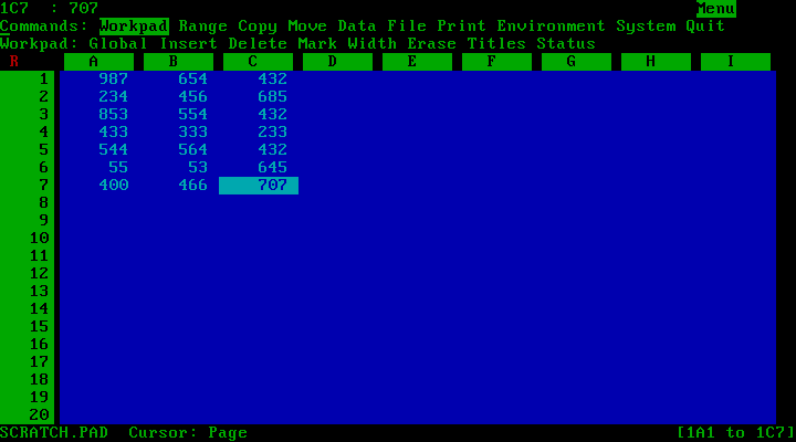 WinWorld: Boeing Calc 3.00E