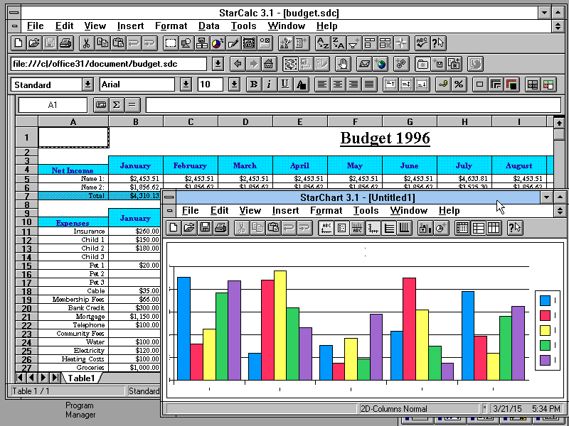 WinWorld: StarOffice 3.1