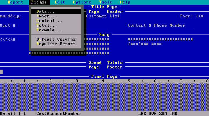 WinWorld: Clarion 3.1 (DOS)