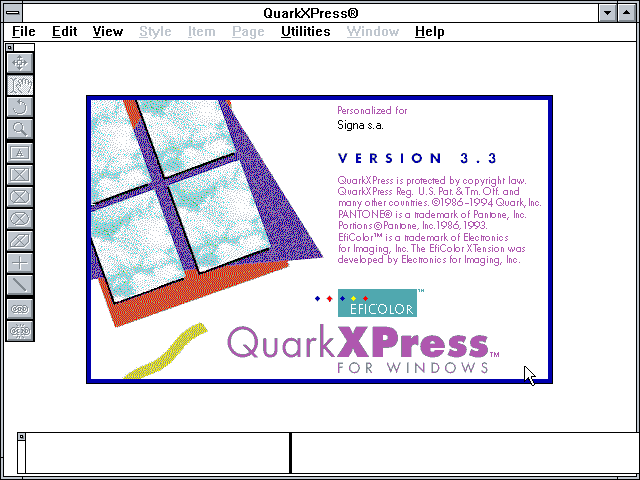 WinWorld: QuarkXPress 3.x