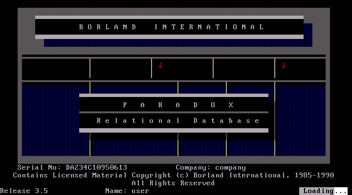 WinWorld: Paradox 3.x