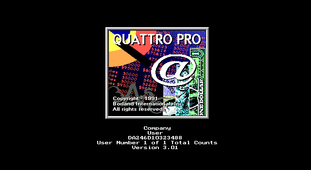 WinWorld: Quattro Pro 3.x