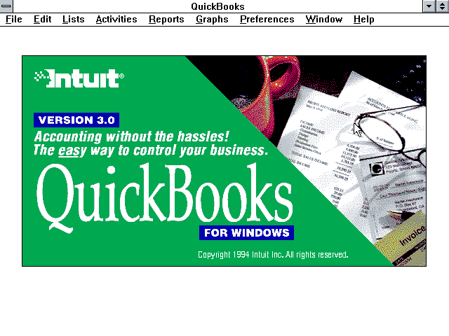 WinWorld: QuickBooks 3.x (Win)