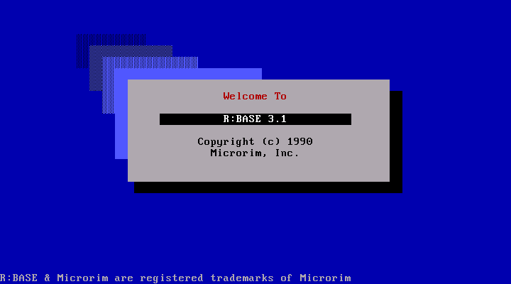 WinWorld: R:Base 3.x