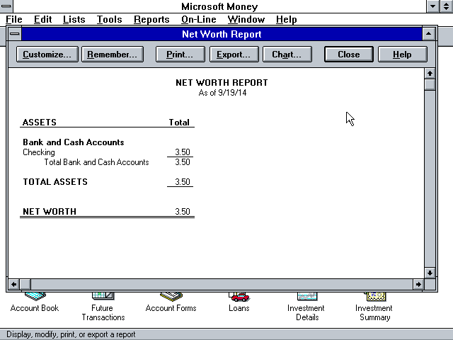 WinWorld: Microsoft Money 3.x