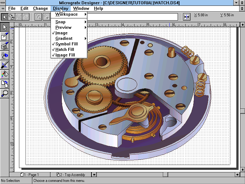 WinWorld: Micrografx Designer 4.0
