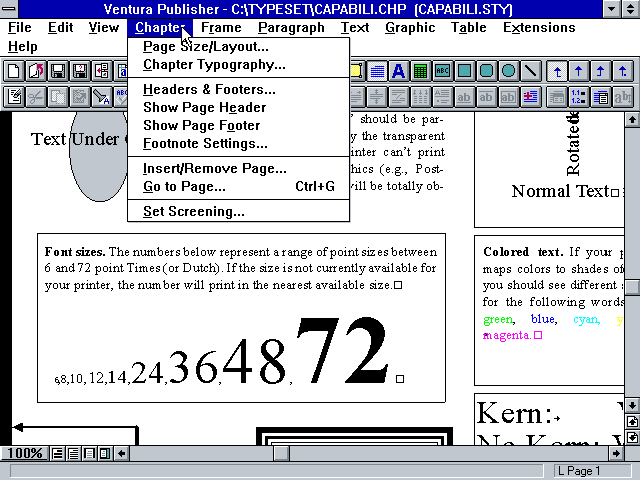 WinWorld: Ventura Publisher 4.1.x for Windows