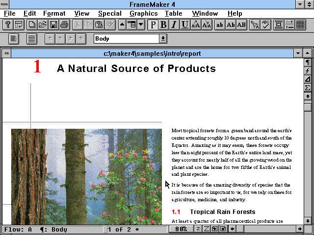 WinWorld: FrameMaker 4.x