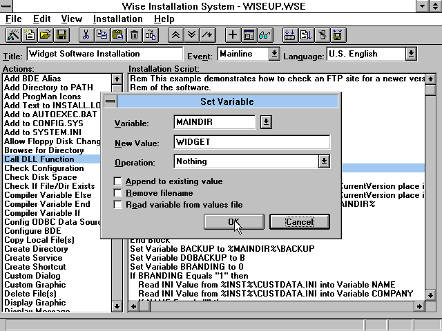 WinWorld: Wise InstallMaster 5.x