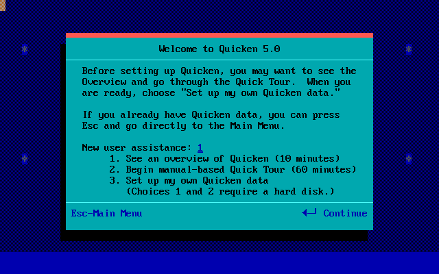 WinWorld: Quicken 5.x (DOS)