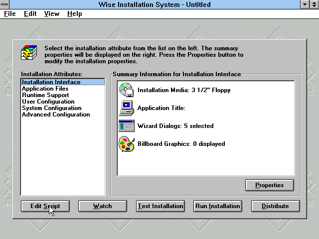 WinWorld: Wise InstallMaster 5.x