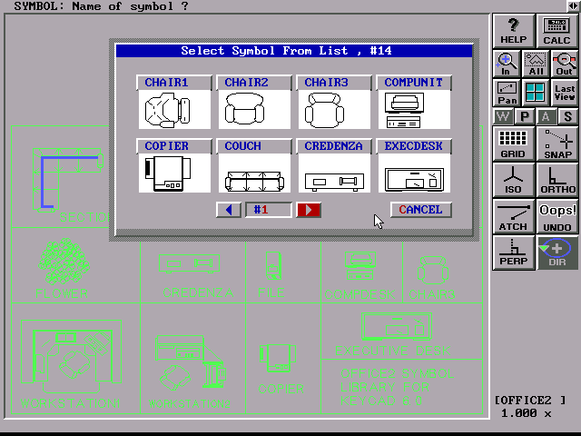 WinWorld: KeyCAD Complete 6.0 (DOS)