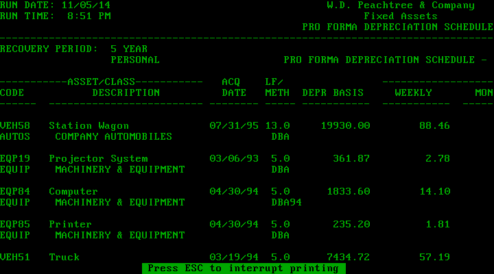 WinWorld: Peachtree Complete Accounting 8.00 (DOS)